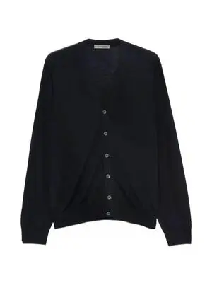 Corneliani V-neck Button-up Cardigan - Blue