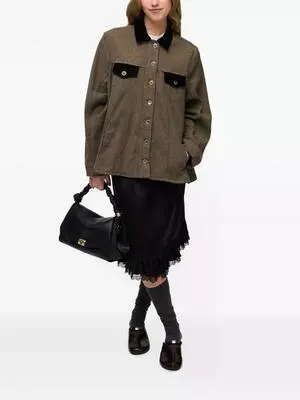 GANNI Overshirt In Neppy Denim