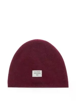 Acne Studios Cashmere Beanie With Logo