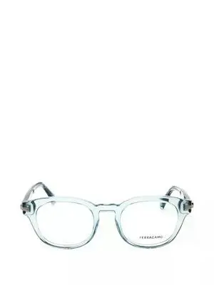 FERRAGAMO Round-frame Glasses - Blue