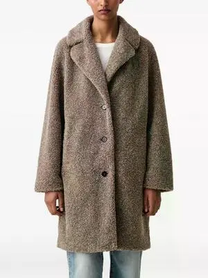Marc O'polo Bouclé Notch-lapel Coat - Neutrals