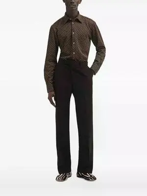 WALES BONNER Modernist Jacquard-knit Shirt