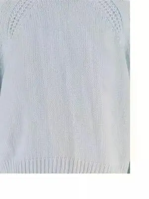 SA SU PHI Pointelle-knit Raglan-sleeve Sweater