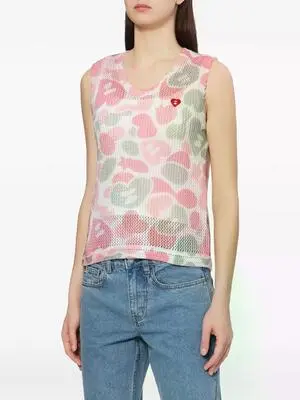 AAPE BY *A BATHING APE Logo-appliqué Camouflage-print Tank Top