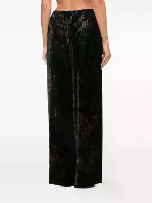 Avant Toi Velvet-effect Wide-leg Trousers