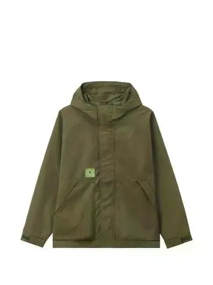 FINGERCROXX Logo-print Hooded Jacket - Green