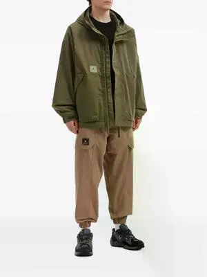 FINGERCROXX Logo-print Hooded Jacket
