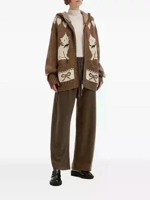 TOUT A COUP Drawstring Wide-leg Track Pants
