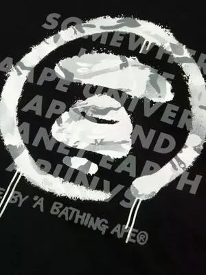 AAPE BY *A BATHING APE Basic Logo-print Zip-up Hoodie