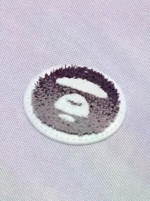 AAPE BY *A BATHING APE Moonface Logo-patch Button-down Shirt - Purple