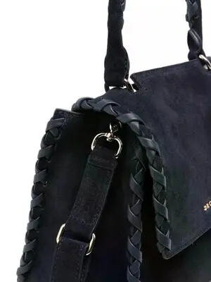 Orciani Braided-trim Suede Tote Bag