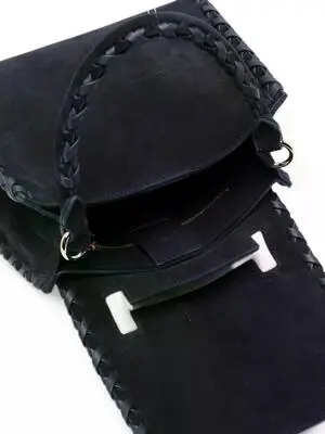 Orciani Braided-trim Suede Tote Bag