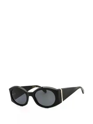 FERRAGAMO Oval-frame Sunglasses - Black