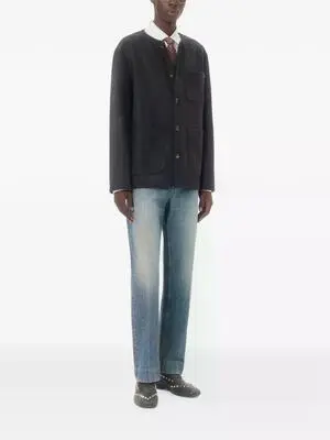 Valentino Garavani Vlogo Collarless Shirt