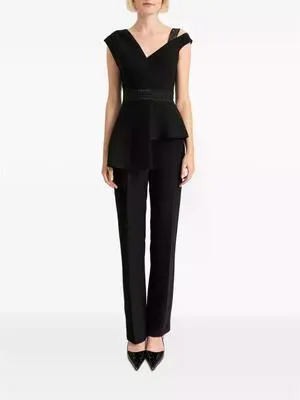 GEMY MAALOUF Asymmetric Peplum Jumpsuit