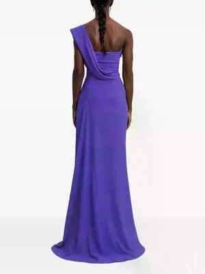 GEMY MAALOUF Crystal-embellished Draped Corset Dress
