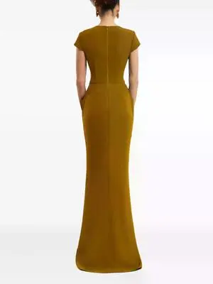 GEMY MAALOUF Embellished V-neck Dress