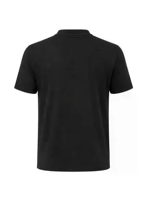 Alpha Studio Mock-neck Short-sleeve T-shirt - Black