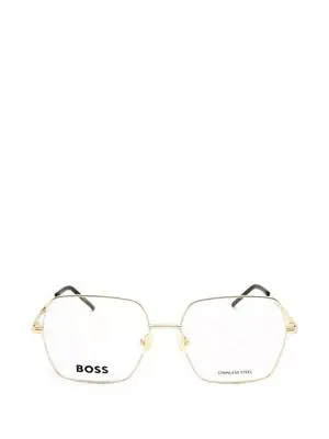 BOSS Geometric-frame Glasses - Gold