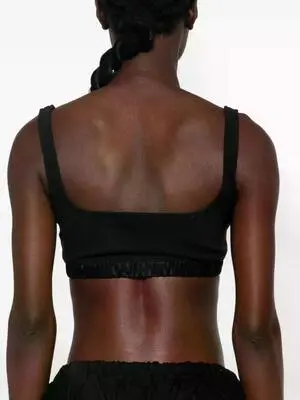 ENTIRE STUDIOS Logo-patch Cropped Top