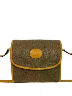 Gucci 1980-1990 Coated Canvas Crossbody Bag - Neutrals