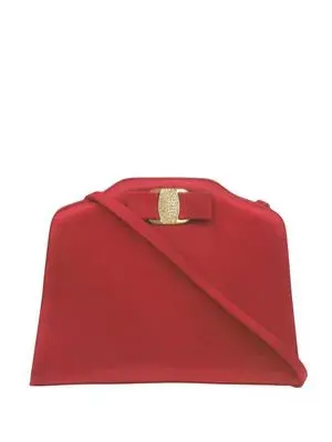FERRAGAMO 1980-1990 Satin Vara Bow Crossbody Bag
