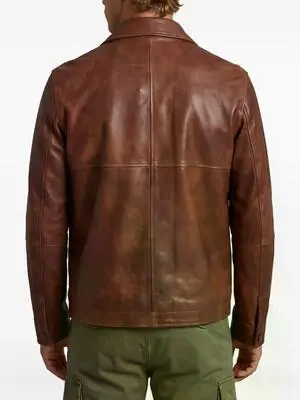 ARMA Steep Button-up Leather Jacket