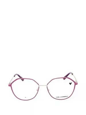 Karl Lagerfeld Geometric-frame Glasses - Pink