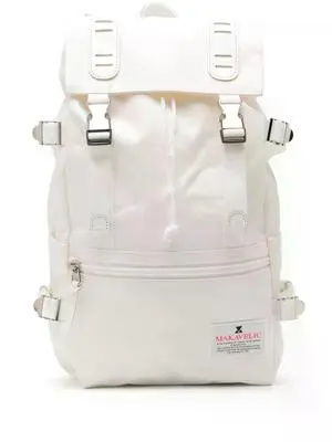 MAKAVELIC Logo-appliqué Buckled Backpack - White
