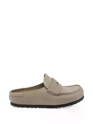 BIRKENSTOCK Naples Leather Mules Neutrals