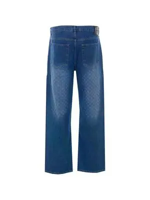 DAILY PAPER Monogram-pattern Wide-leg Jeans