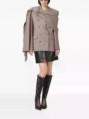 Giuseppe Di Morabito Crystal-embellished Draped Jacket