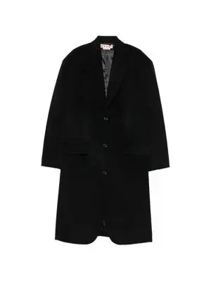 Marni Single-breasted Notched-lapels Coat - Black