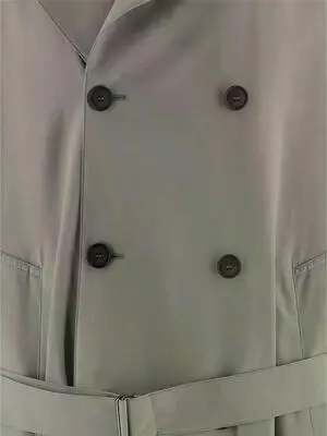 Giorgio Armani Double-breasted Belted Coat