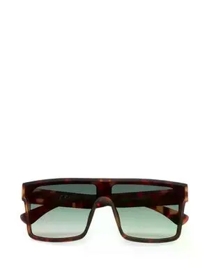OKKIA Tokyo Tortoiseshell-effect Square-frame Sunglasses