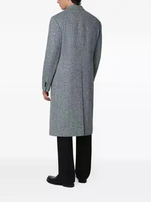 LARDINI Herringbone Double-breasted Coat