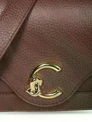 COCCINELLE Medium C-me Logo-plaque Leather Shoulder Bag