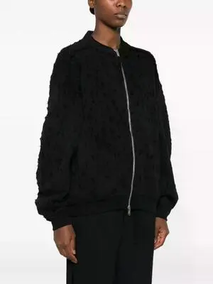 THOM KROM Distressed Ruched-sleeve Jacket