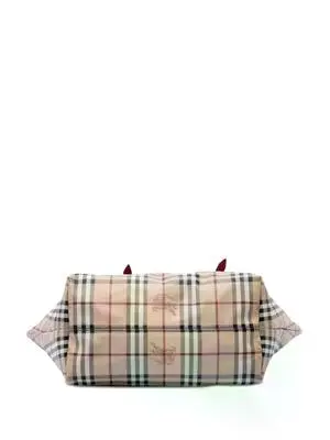 Burberry 2000-2017 Medium Haymarket Check Coated Canvas Salisbury Tote Bag