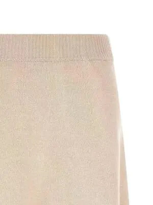 Agnona Knitted Flared Cashmere Midi Skirt