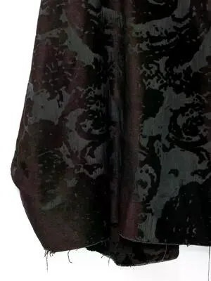 MARC LE BIHAN Damask-pattern Raw-edge Midi Skirt