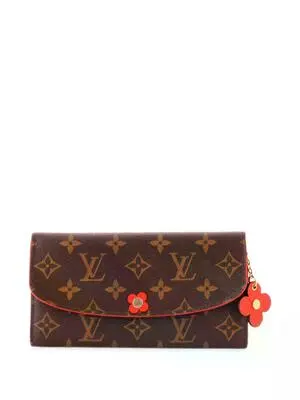 LOUIS VUITTON Emilie Wallet Limited Edition Blooming Flowers Monogram Canvas Small Wallets - Brown