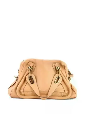 Chloé Paraty Top Handle Bag Leather Medium Satchel - Neutrals