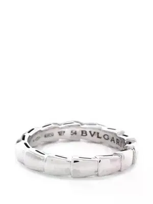 BVLGARI Serpenti Viper Wedding Band 18k White Gold Ring
