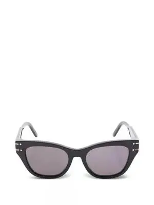 Dior 2010s Diorsignature Square-frame Sunglasses - Black