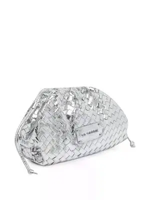 LA CARRIE Woven Leather Shoulder Bag
