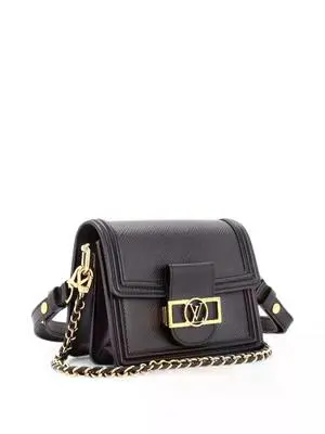 LOUIS VUITTON Dauphine Epi Leather Mini Shoulder Bag - Black