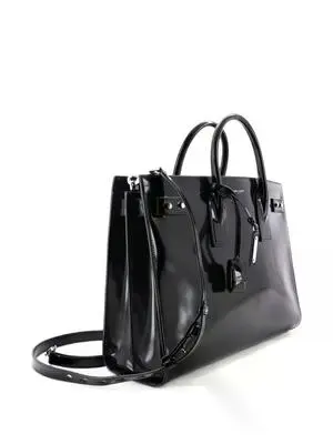 Saint Laurent Sac De Jour Thin Bag Patent Large Tote Bag