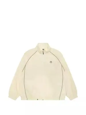 AAPE BY *A BATHING APE Logo-print Piping-detail Jacket - Neutrals