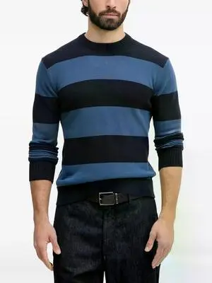 BENETTON Horizontal-stripe Sweater - Blue